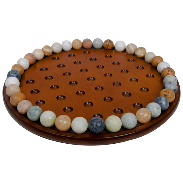 Wooden Handmade Solitaire Board Game – Arolly